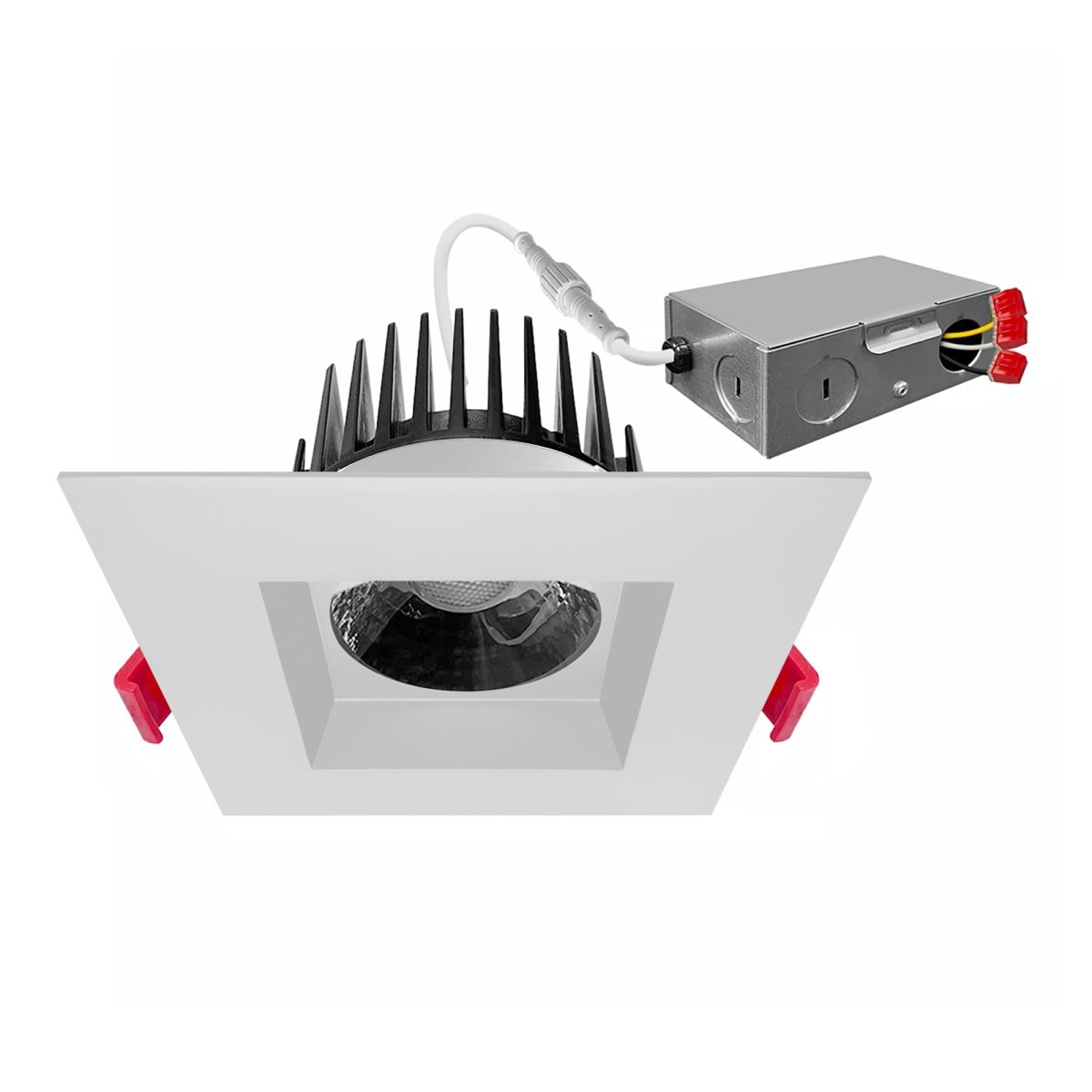 4" Square Anti-Glare Canless Warm to Dim Recessed Light | NuWatt