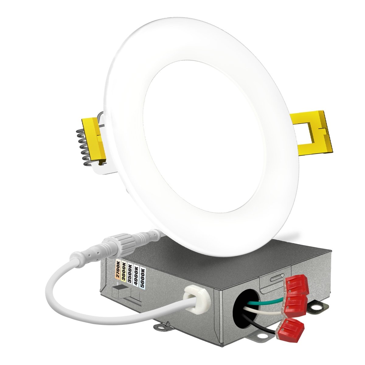 4" Inch 12 Volt Wafer Ultra Thin LED Recessed Lighting | NuWatt