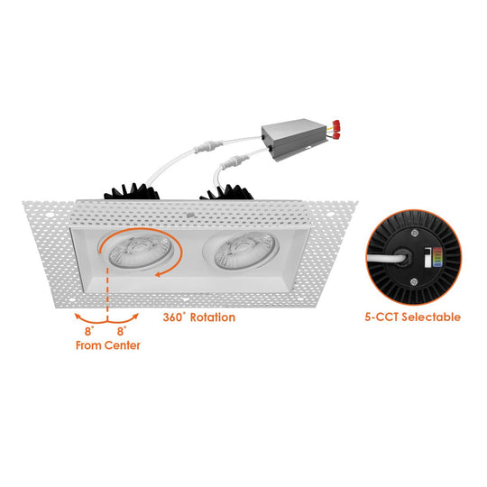 LED Trimless Recessed Lighting - Mud In Lights | NuWatt