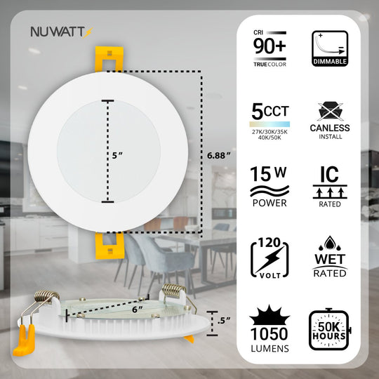 LED Wafer Lights | NuWatt Lighting