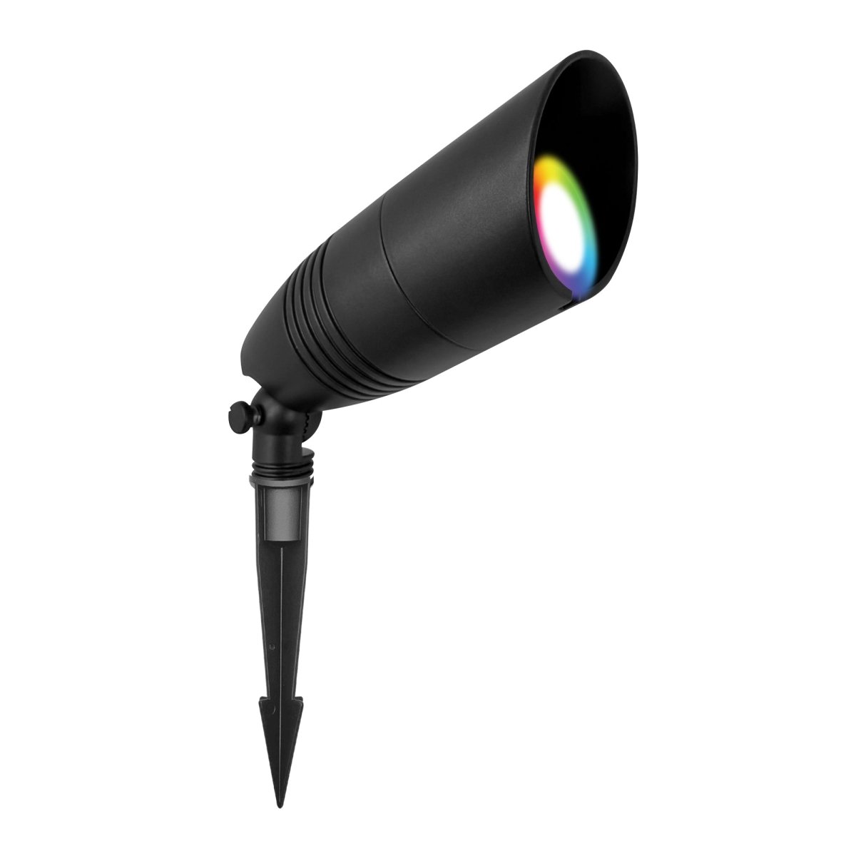 RGBW Low Voltage Outdoor Spotlights - 5W - Aluminum - Black | NuWatt