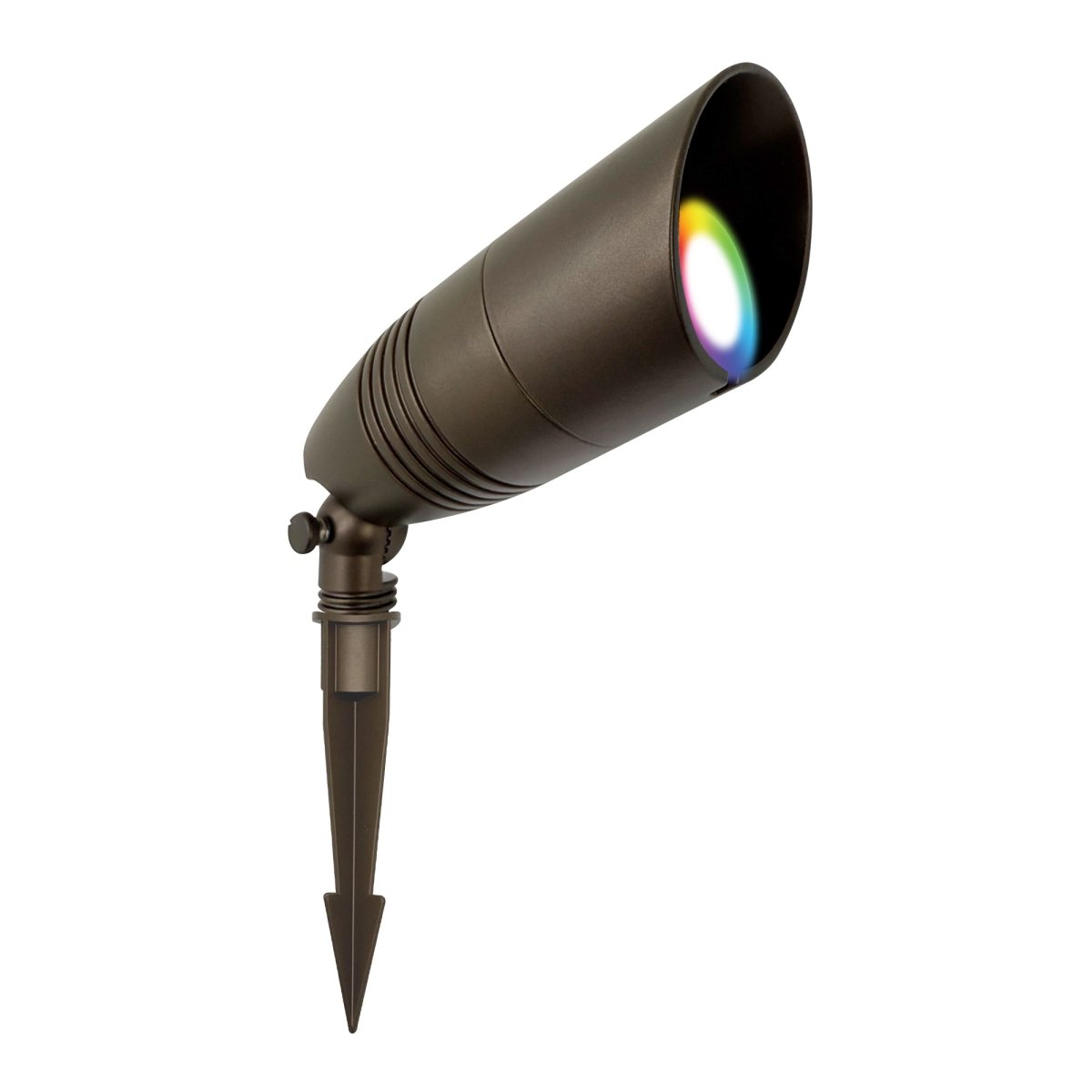 RGBW Low Voltage Outdoor Spotlights - 5W - Aluminum - Bronze | NuWatt