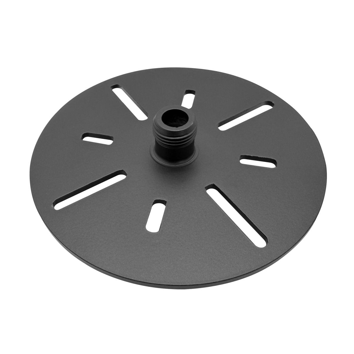 Stability Plate with 1/2" Thread for Low Voltage Path Lights – Black