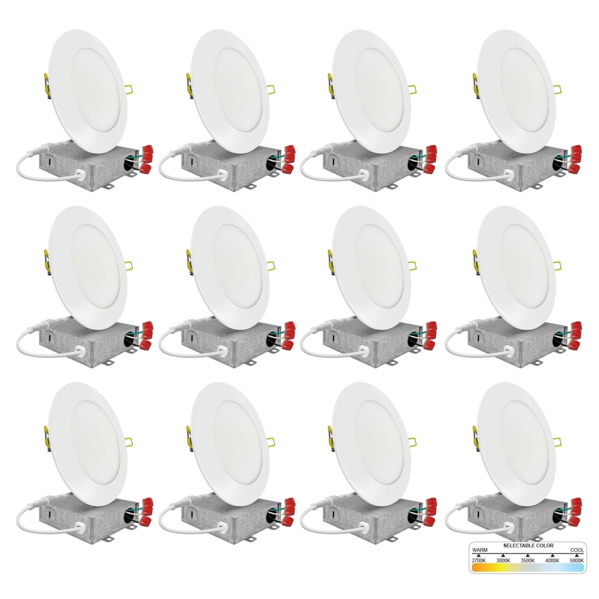 4" Inch 12 Volt Wafer Ultra Thin LED Recessed Lighting | NuWatt