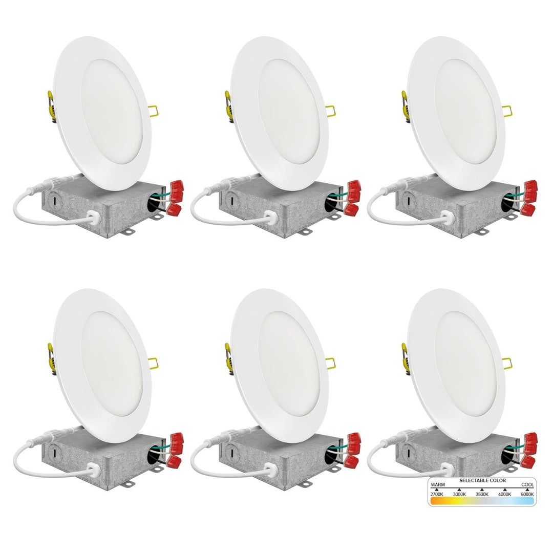 4" Inch 12 Volt Wafer Ultra Thin LED Recessed Lighting | NuWatt