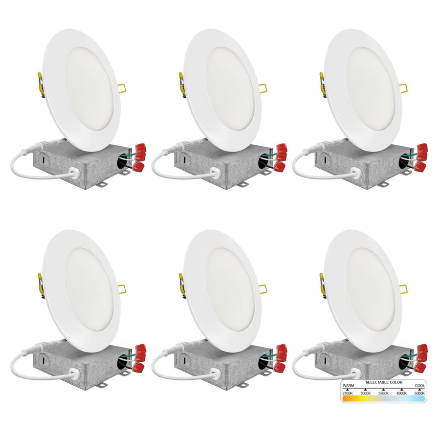 6" 120-277V Wafer LED Recessed Lights | NuWatt