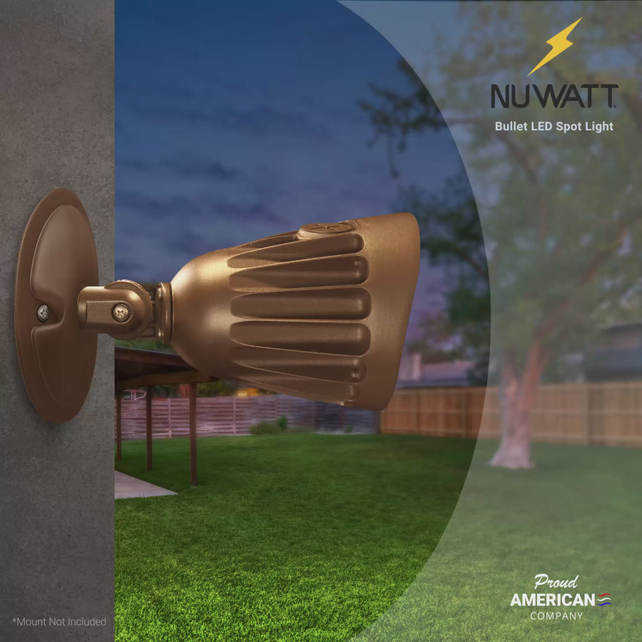 25W LED Bullet Spotlight Flood Light | NuWatt